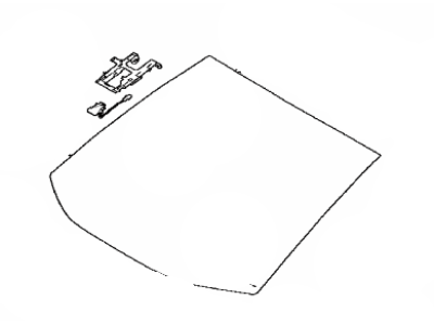 56101-42916 Genuine Toyota Glass Sub-Assembly, Wind