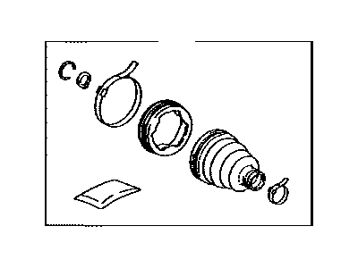 Toyota Prius V CV Boot - Guaranteed Genuine Toyota Parts