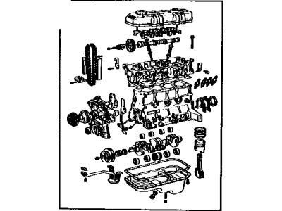 19000-65081 Genuine Toyota Partial Engine Assembly