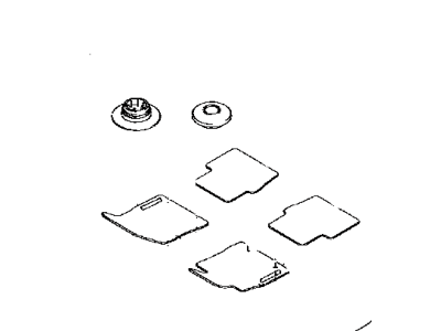 58510-WB009 Genuine Toyota Mat Assembly, Floor