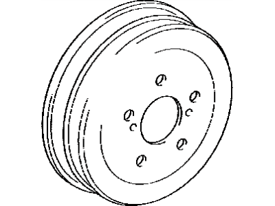 42431-02230 Genuine Toyota Rear Brake Drum Sub-Assembly