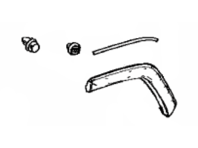 75605-42160 Genuine Toyota MOULDING Sub-Assembly Q