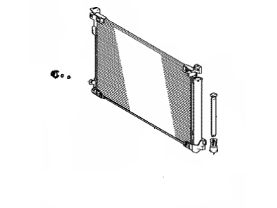 Toyota Corolla A/C Condenser - Guaranteed Genuine Toyota Parts