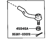 45470-09040 Genuine Toyota Tie Rod Assembly, Left