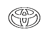 90975-A2005 Genuine Toyota Radiator Grille Emblem(Or Front Panel)