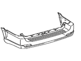 52159-0C902 Genuine Toyota Cover, Rear Bumper