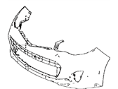 52119-07910 Genuine Toyota Cover, Front Bumper L/C