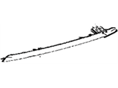 52151-0E040 - Genuine Toyota EXTENSION, REAR BUMPER