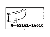 52169-60070-A0 Genuine Toyota Cover, Rear Bumper, Lower