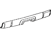 52169-35110 Genuine Toyota Cover, Rear Bumper, Lw