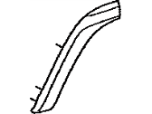 75741-35901 Genuine Toyota MOULDING, Rear Door, Outside