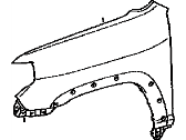 53812-35510 Genuine Toyota Panel, Front Fender, LH
