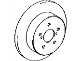 42431-12310 Genuine Toyota Rear Disc