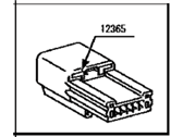 90980-12365 Genuine Toyota Housing, Connector M