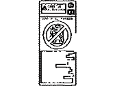 74596-78010 - Genuine Toyota LABEL, SIDE AIR BAG