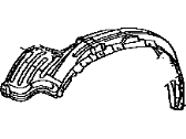 53808-0C011 Genuine Toyota Seal, Fender Apron Mudguard, LH