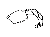 62505-42030 Genuine Toyota Cover Sub-Assembly, QUAR