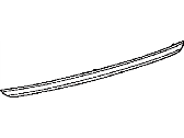 52751-0E010 Genuine Toyota Moulding, Rear Bumper