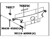 76811-0R901 Genuine Toyota GARNISH, Back Door