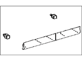75073-0R040 - Genuine Toyota MOULDING SUB-ASSEMBLY, F