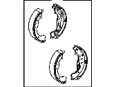 04495-52140 Genuine Toyota Shoe Kit, Brake, Rear