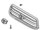 53100-0C110-A0 - Genuine Toyota GRILLE SUB-ASSY, RADIATOR