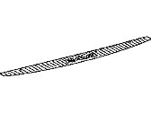 52581-42030 Genuine Toyota Protector, Rear Bumper