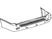 52159-60907 Genuine Toyota Cover, Rear Bumper