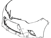 52119-03904 - Genuine Toyota COVER, FRONT BUMPER L