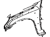 53811-04100 Genuine Toyota Panel, Front Fender, RH
