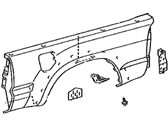 65600-04902 Genuine Toyota Panel Assy, Rear Body Side, LH