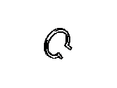 90521-78002 Genuine Toyota Ring, Hole Snap