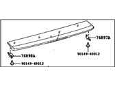 76085-47910 Genuine Toyota Spoiler Sub-Assembly, Rear