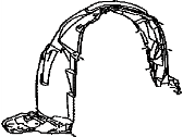 53875-47031 Genuine Toyota Liner, Front Fender, RH