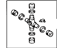 04371-60070 Genuine Toyota Spider Kit, Universal Joint