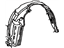 53895-0R010 Genuine Toyota Shield, Front Fender Splash